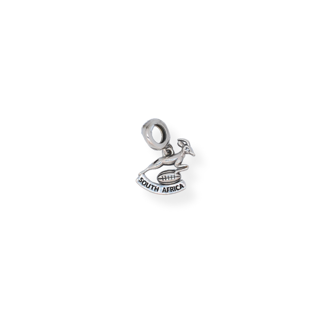 Silver springbok charm — Crown Jewellers