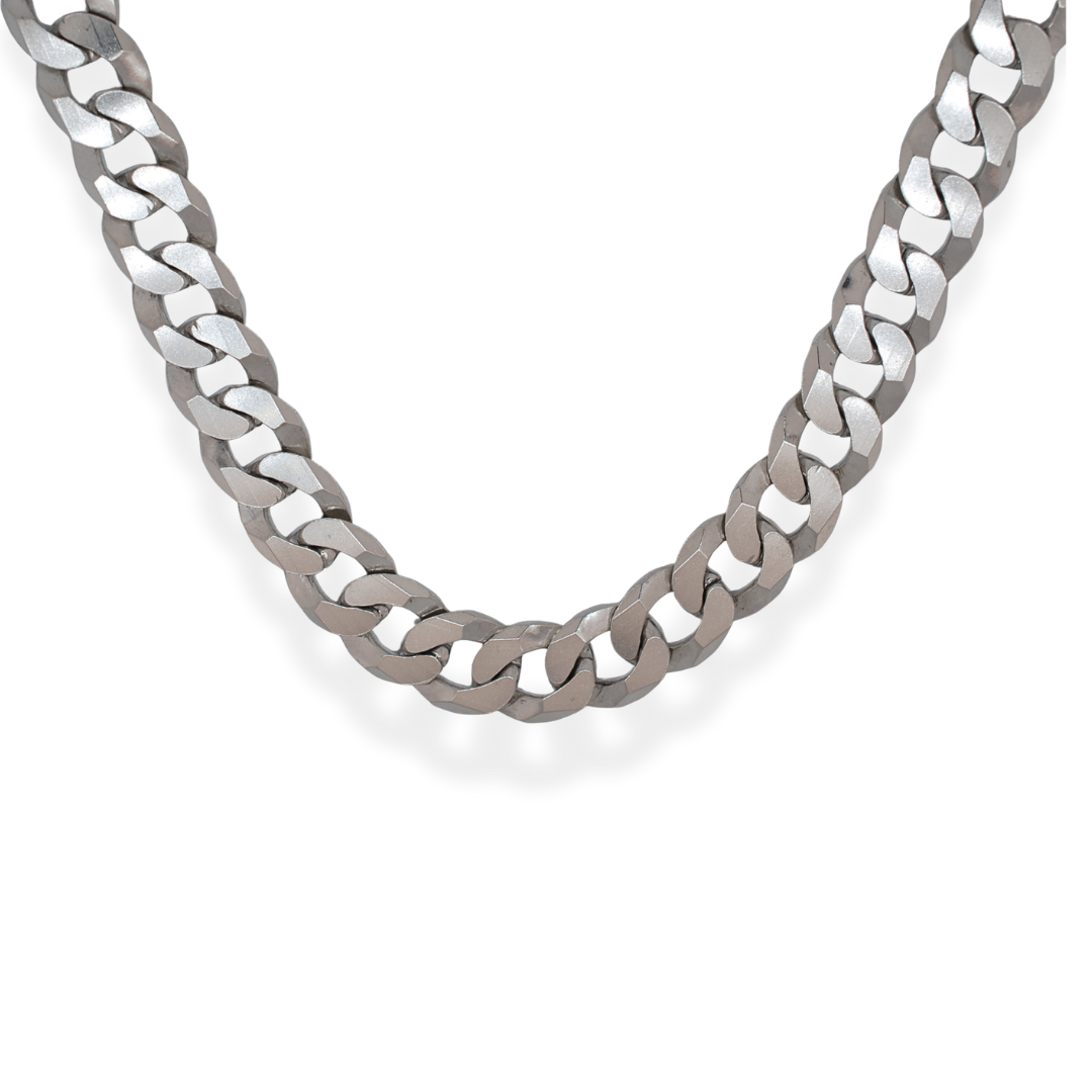 Silver Round Curb chain — Crown Jewellers