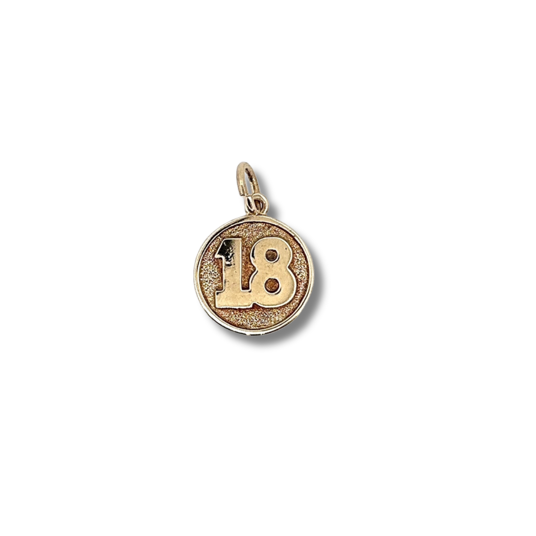 9ct gold 18th Pendant — Crown Jewellers