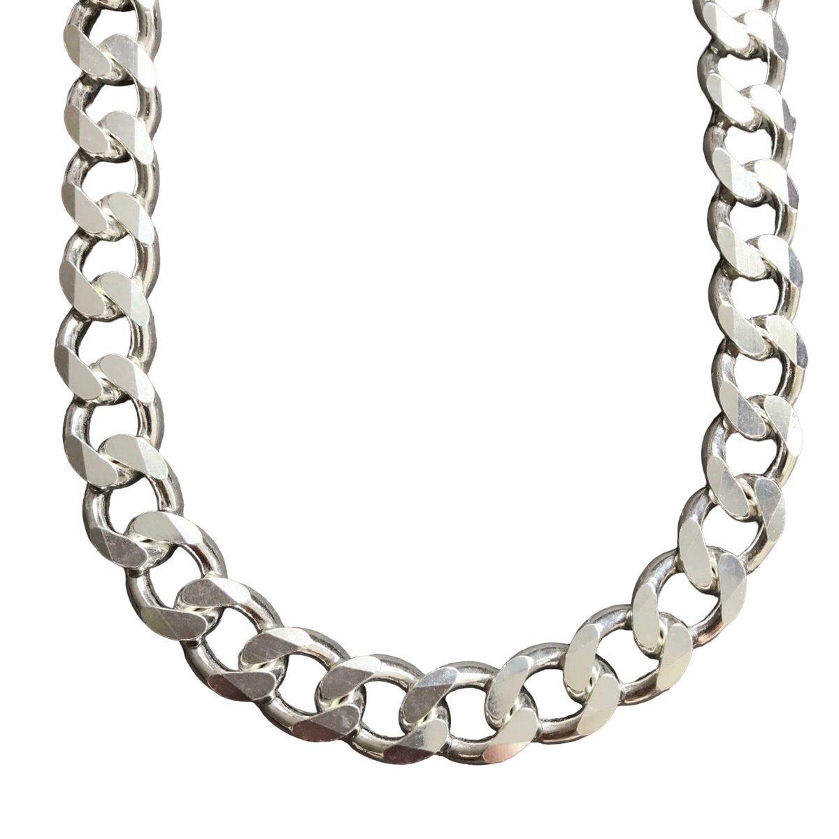 silver heavy curb chain — Crown Jewellers